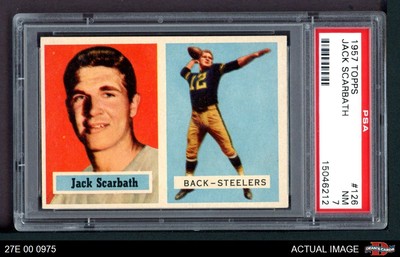1957 Topps #126 Jack Scarbath Steelers Maryland PSA 7 - NM | eBay
