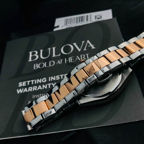 Bulova Surveyor 98P207 Mother-of-Pearl Dial Two Tone Strap Women`s ...