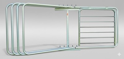 Rug Rack With 1 Infill 5 Arm Swinging Rack - Turnout Horse Rugs ...