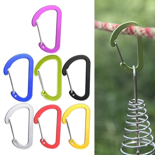 Aluminum Alloy Clips Camping Carabiner Compact Size Quick Access ...