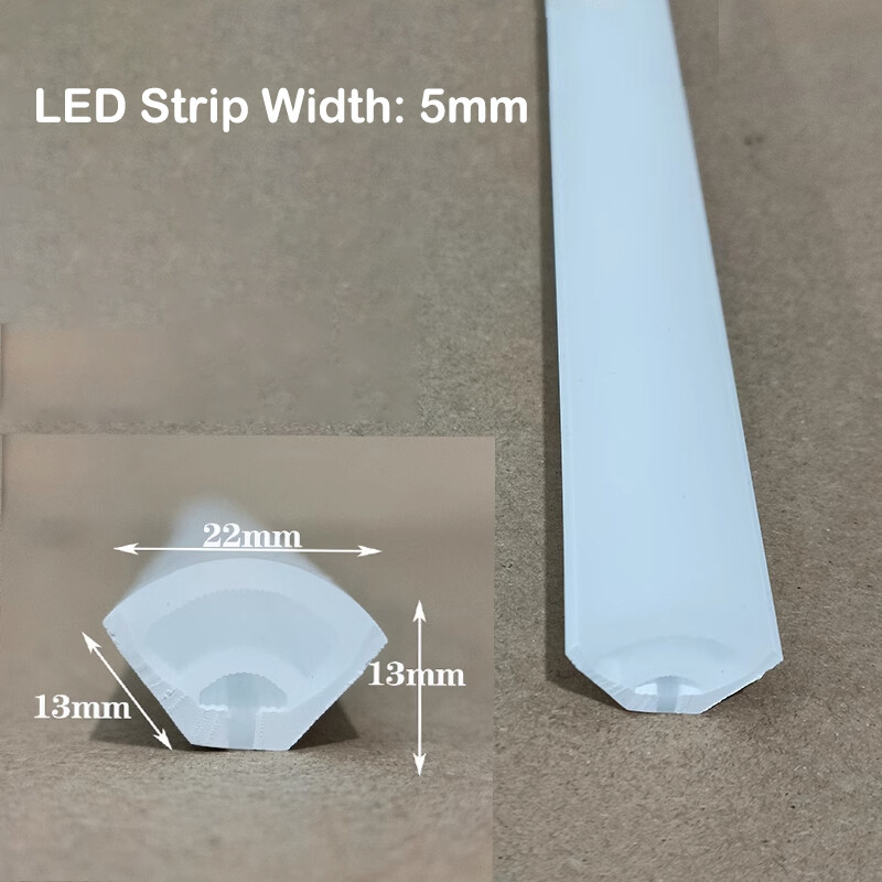 Silicone LED Channel System Cuttable Flexible Bendable DIY For LED ...