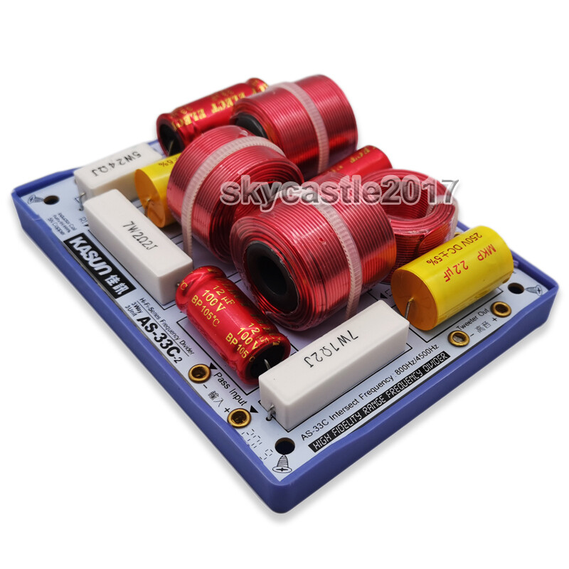 2pcs KASUN AS-33C 3 Way 3 Unit Hi-Fi Speaker Frequency Divider ...