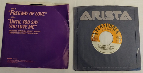 45 rpm 2 records Aretha Franklin Freeway of Love Melissa Manchester Don ...