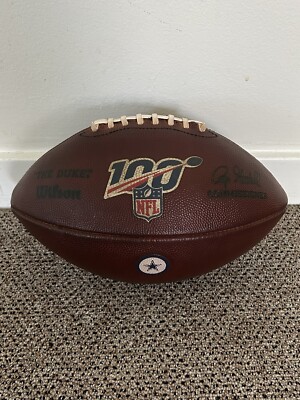 TEAM ISSUED Dallas Cowboys NFL Football (100 Year Logo) | eBay