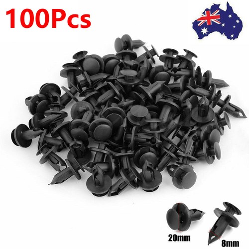 100x Car Trim Body Clips Kit Rivets Retainer Auto Panel Bumper Plastic ...