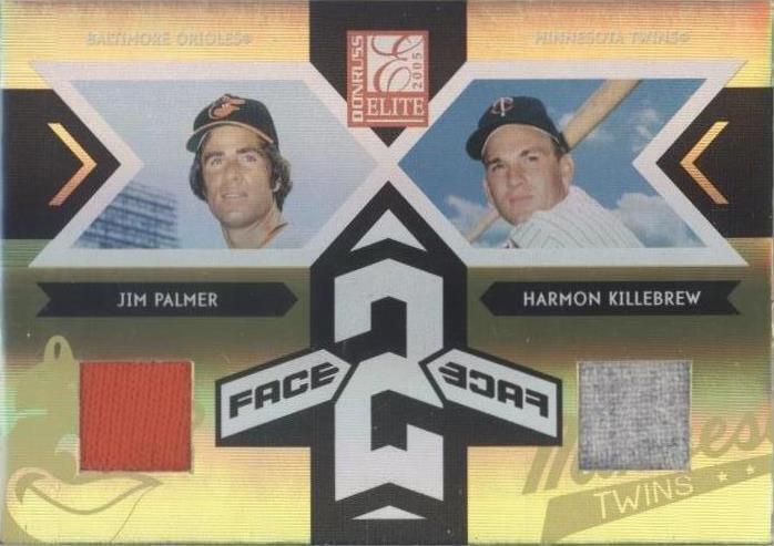 2005 Donruss Elite - Face 2 Face Harmon Killebrew, Jim Palmer #FF-20 ...