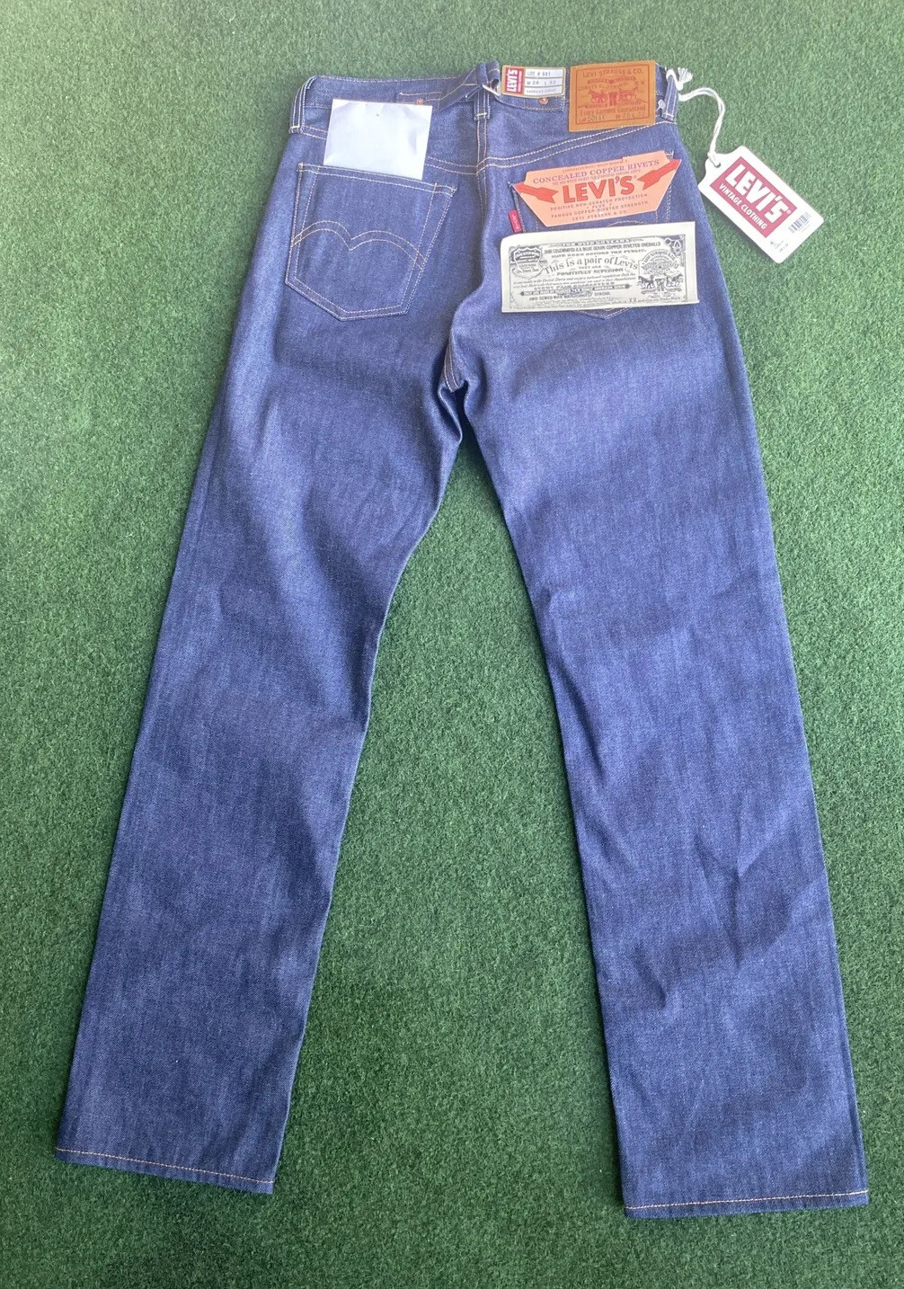 LVC Levis Vintage Japan 501XX 1937 Cinch Back Selvedge Denim Jeans Mens ...