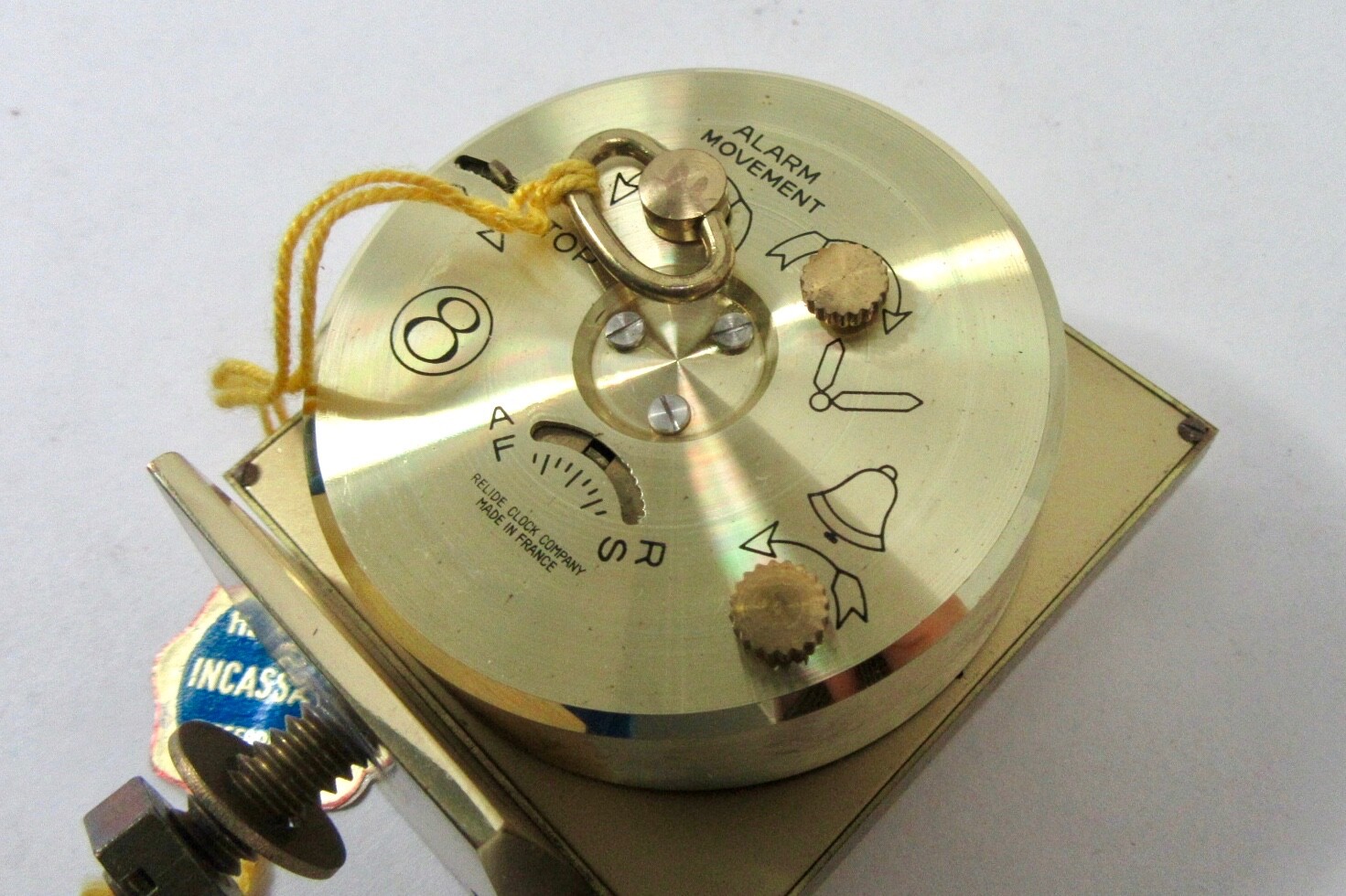 VINTAGE RELIDE CLOCK FRANCE 8 ANCRE 7 RUBIS ALARM CLOCK NEW | eBay