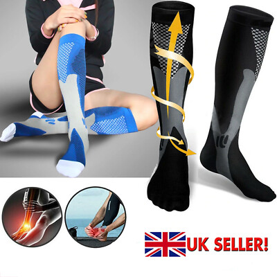 NHS COMPRESSION FLIGHT SOCK TRAVEL ANTI SWELLING FATIGUE SPORT SUPPORT ...