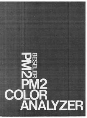 Beseler PM2 Color Analyzer Instruction Manual Reprint | eBay