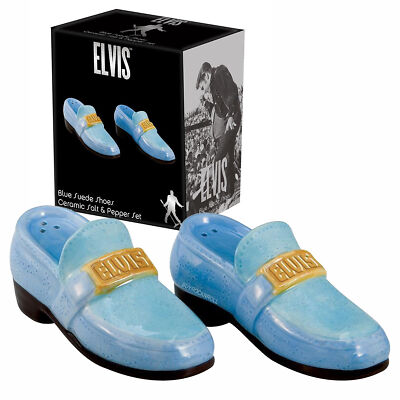 Elvis Presley Collectible 2018 Vandor Blue Suede Shoes Ceramic Salt ...