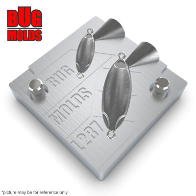 FishingSinkerMold Aluminium FishingMold Lure making Lead Molds Pilker ...