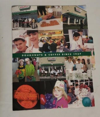 Krispy Kreme Doughnuts & Coffee Since 1937 Folder 2 Pocket RARE ...