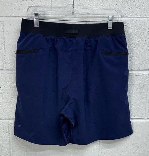Fabletics Shorts Mens Medium Navy Blue Lined Athletic Running Training ...