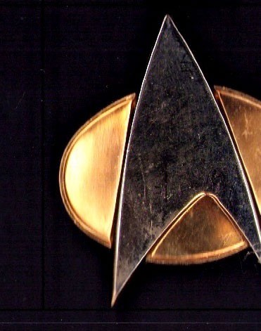 Disney Vtg Star Trek Communicator Pin Starship Enterprise United Fed ...