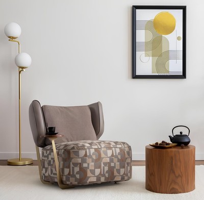 Poltrona imbottita colorata soggiorno design poltrona reclinabile relax ...