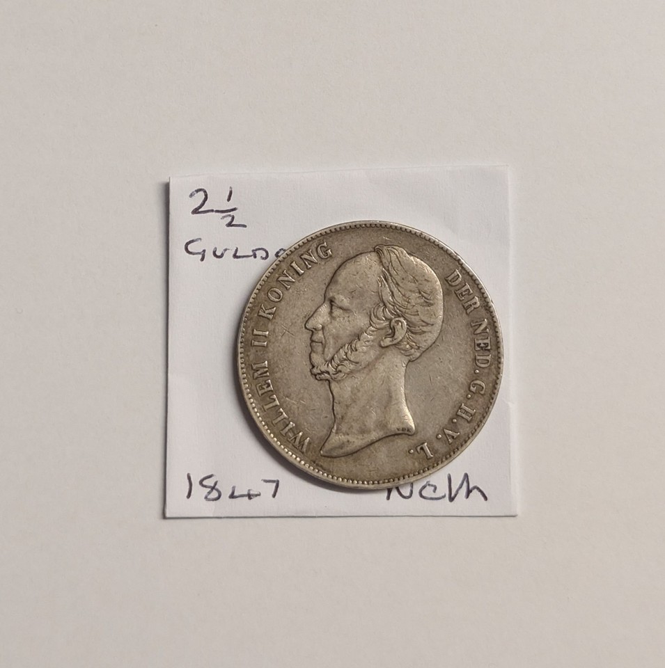 Netherlands 1847 Silver 2½ Guldens Coin | eBay UK