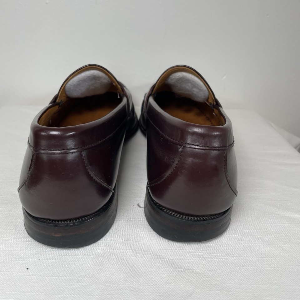 Sebago Hand Sewn VINTAGE Men's Red Brown Penny Loafer 11 D Made in USA ...