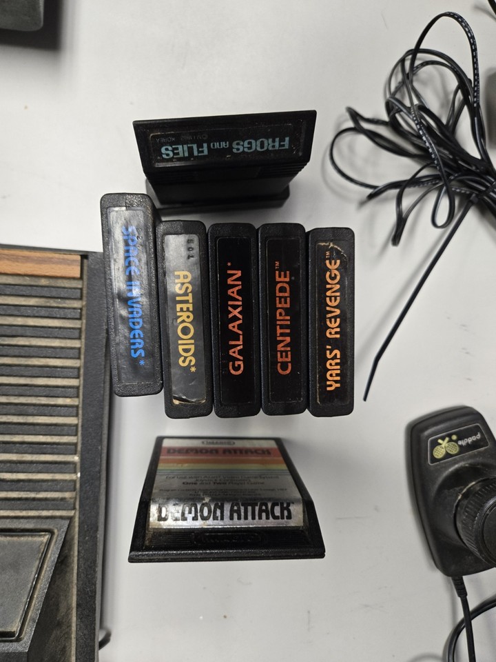 (2) Atari cx-2600 Video Computer System Console / joysticks/paddles ...