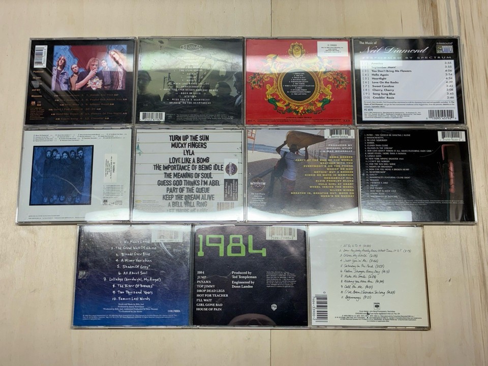 Lot Of 44 Assorted & Random Rock Music CD's - No Duplicates - All In ...