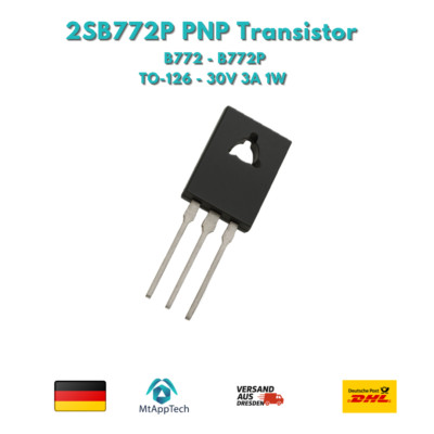 2SB772P PNP Transistor TO-126 30V 3A 1W - B772 - B772P | eBay