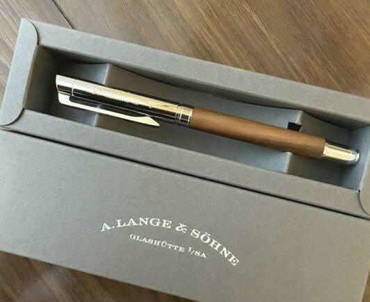 LANGE&SHONE Novelty Brown/Silver Cap type Ballpoint Pen(Blue ink) wz ...