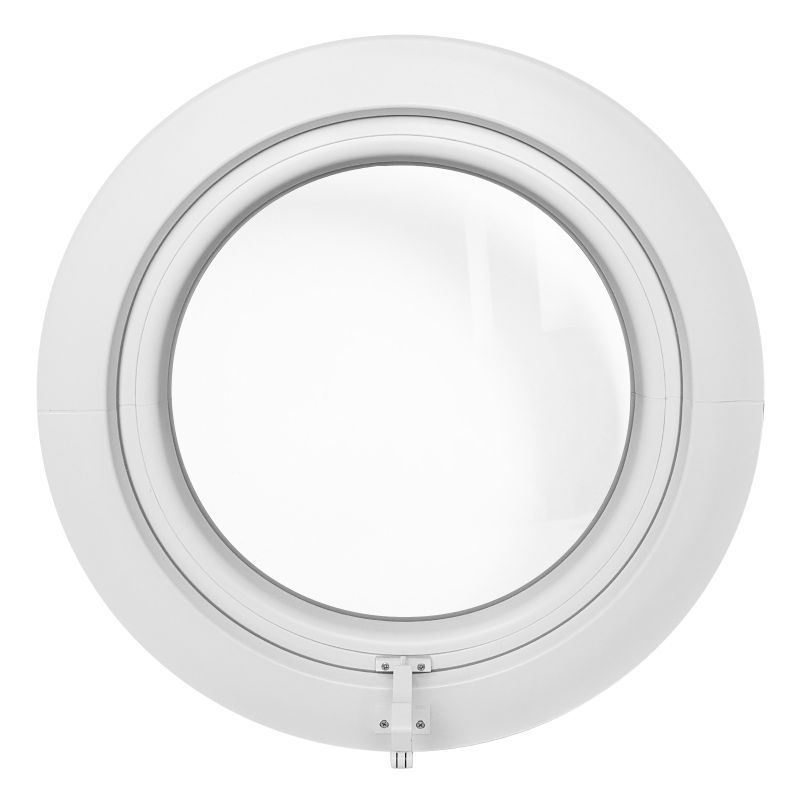 Round window AWNING White uPVC 650 700 750 800 mm Circular Porthole ...