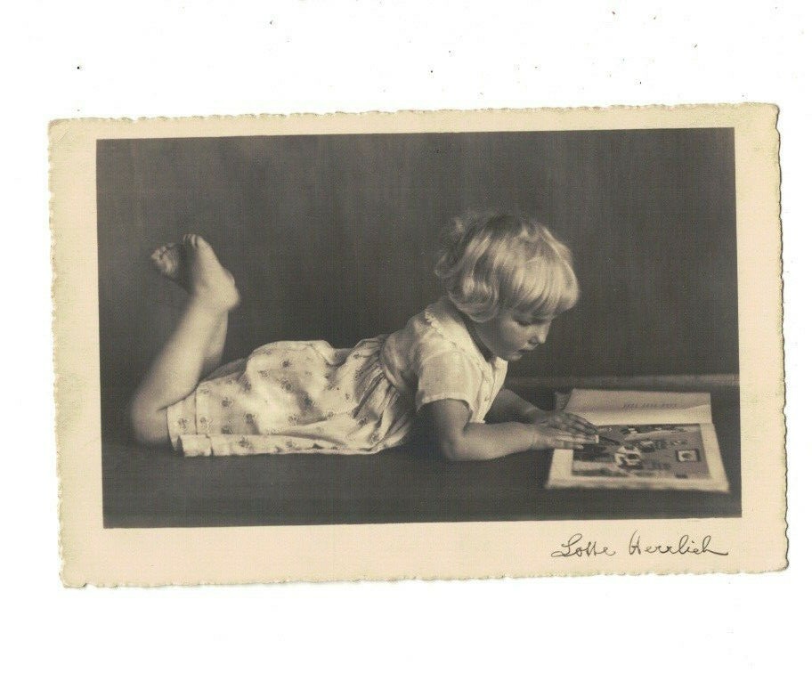 SA1644 SIGNED ARTIST LOTTE HERRLICH ,VINTAGE TOYS LAZY GIRL WITH ...