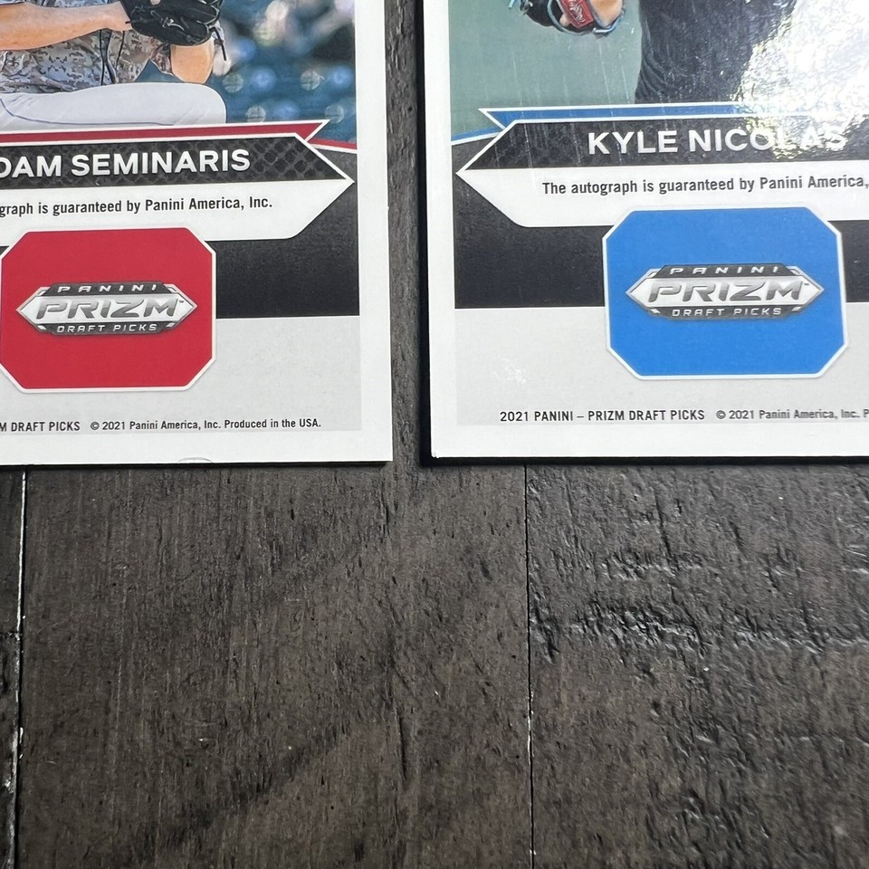 Auto Lot of 2 Autographed Signed Baseball Cards RC Rookies Prospects | eBay
