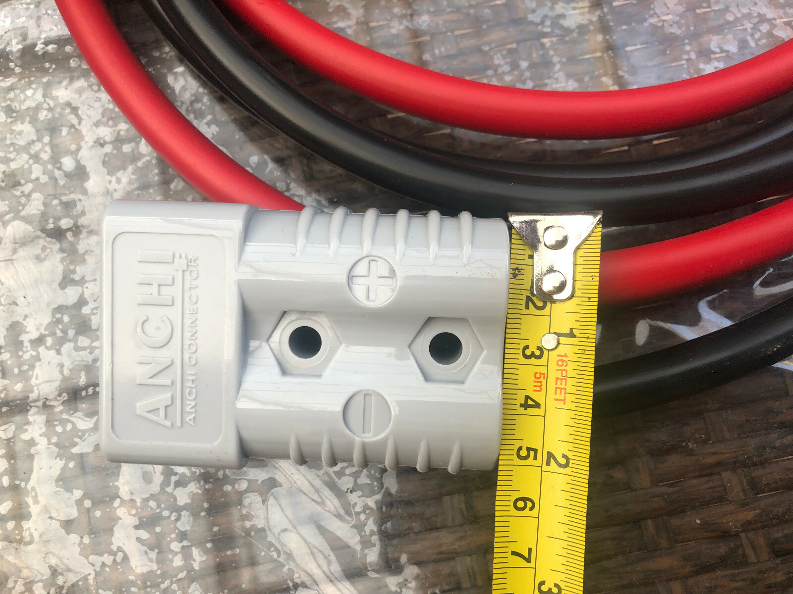 2 METER 188 AMP CABLE 2B&S EXTENSION LEAD 175 AMP ANDERSON STYLE PLUGS ...