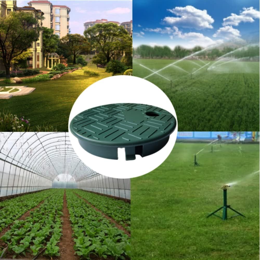 2 Pcs Sprinkler Valve Box Cover, Cover for Irrigation System, Round 6 ...