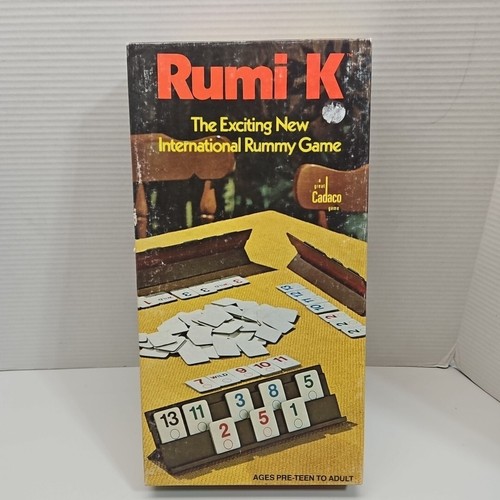 Vintage Rumi K Board Game 1977 Cadaco International Rummy Cube Game ...