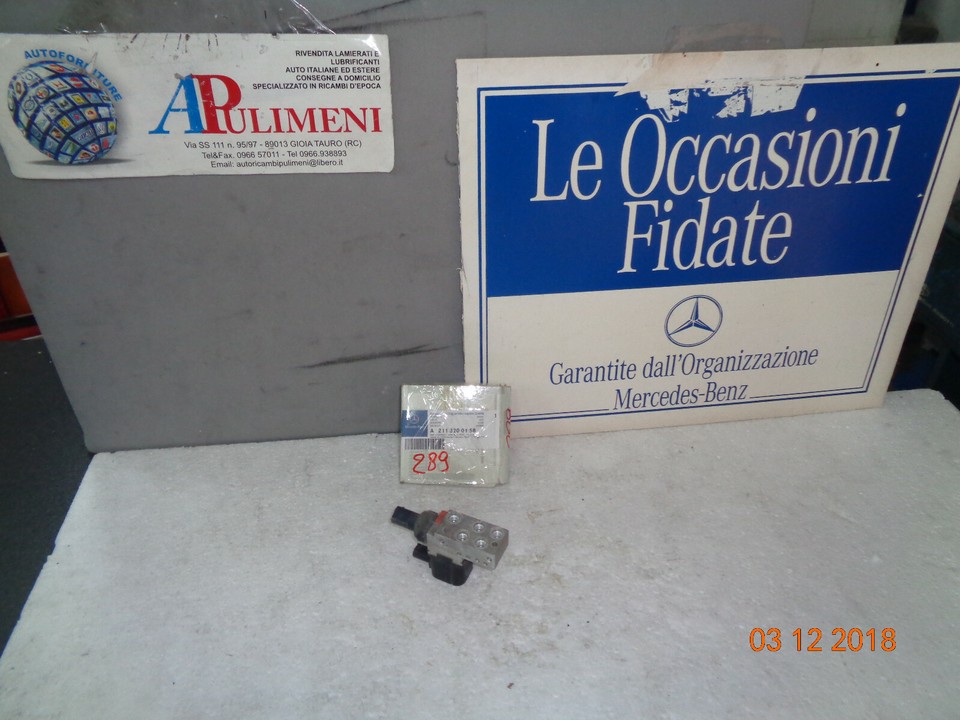 A2113200158 VALVOLA CONTROLLO SOSPENSIONE IDRAULICA MERCEDES CLASSE E ...