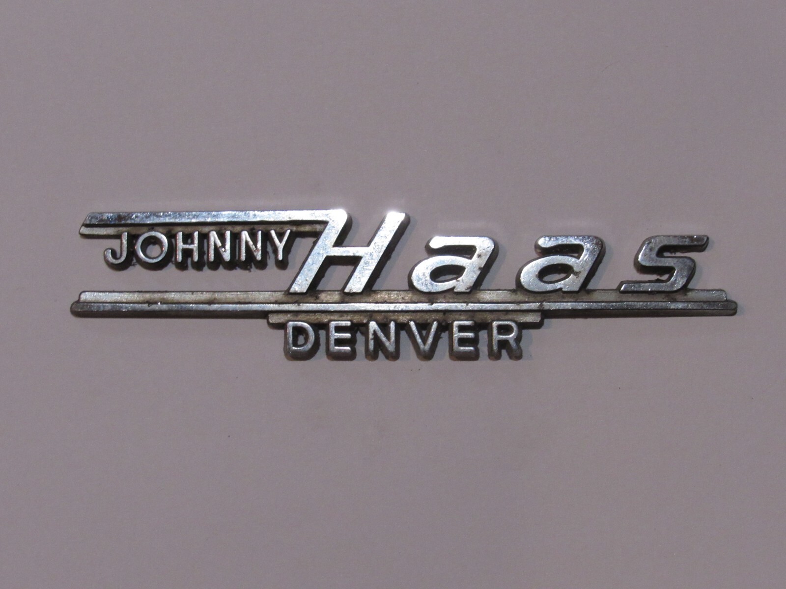 Vintage Johnny Haas Lincoln Denver Colorado Metal Dealer Badge Emblem ...