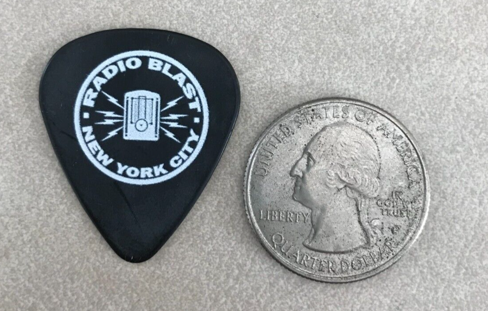 Radio Blast New York City Punk Band NYC Black Guitar Pick Latchkey Kids ...