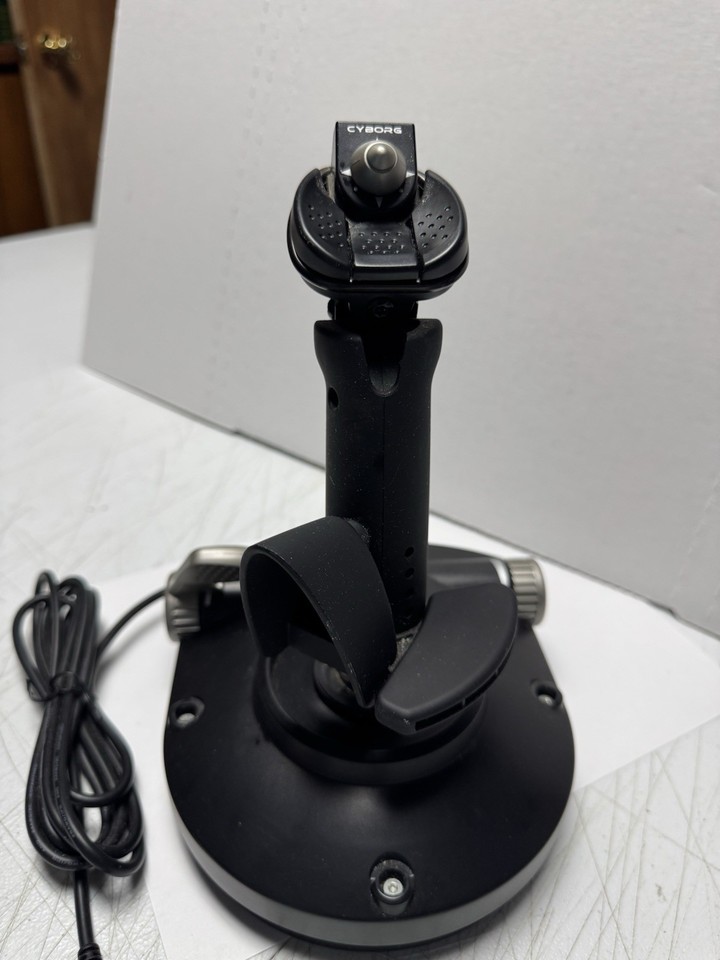 Saitek Cyborg Graphite PC Joystick Game Controller USB Flight Stick ...