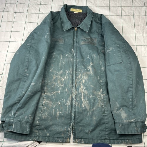 VTG distressed Red Kap 80s workwear mechanics gray jacket size XXL made ...