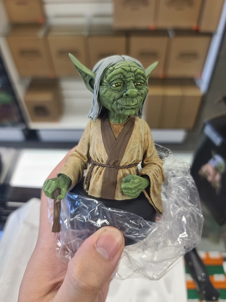 2018 SDCC Star Wars Concept Series YODA MINI BUST Statue Gentle Giant ...
