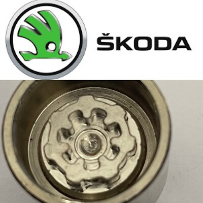 SKODA LOCKING WHEEL NUT BOLT KEY MASTER KEY REMOVER - LETTER S 776 Code ...