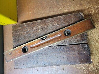 Stanley Number 1193 Brass And Wood Level, 18 Inches Long | eBay
