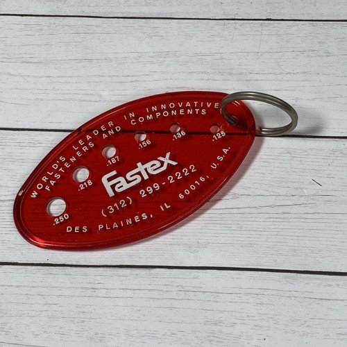 Fastex Fasteners Components Des Plaines Illinois Red Keychain Key Ring ...