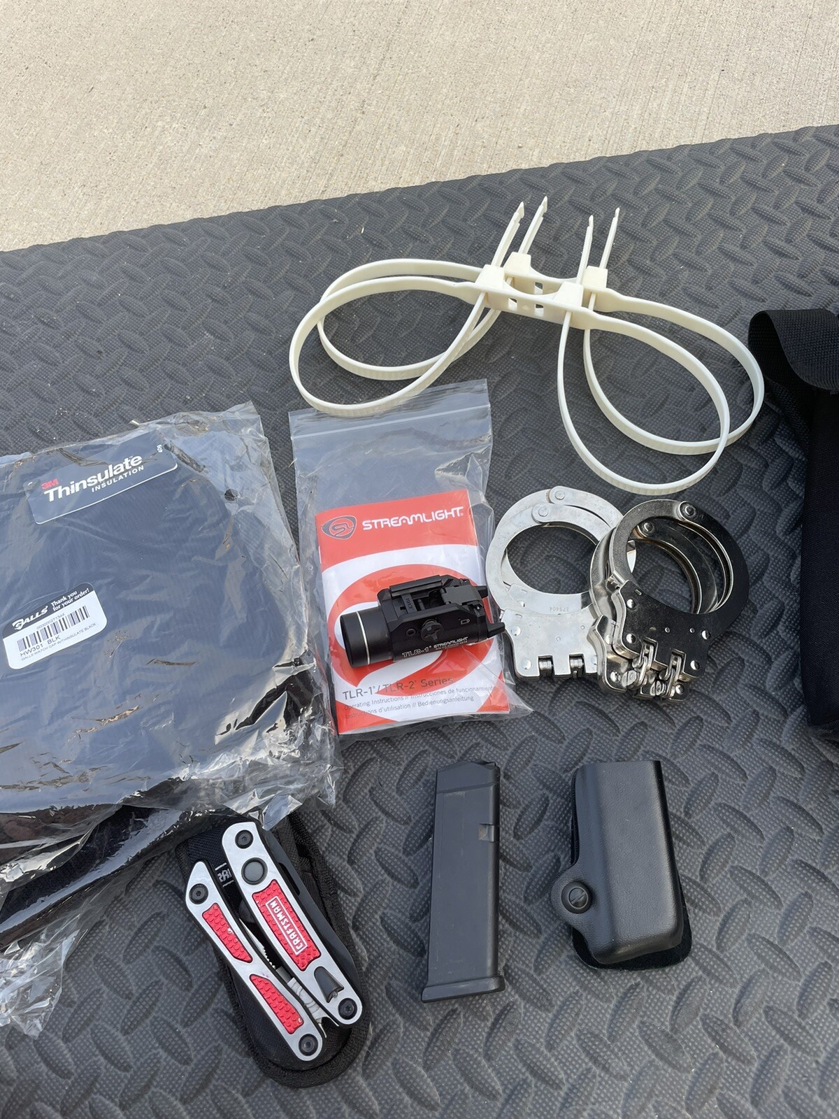 Tactical Bag Kit TLR-1, Handcuffs, Glock Mag, Misc | eBay