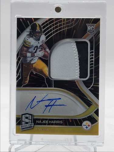 NAJEE HARRIS 2021 SPECTRA RPA ROOKIE PATCH HYPER PRIZM RC AUTO /60 ...