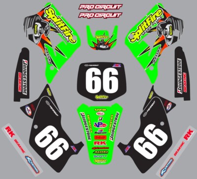 Graphic Kit for 1994-1998 Kawasaki KX125 KX250 KX 250 KX 125 Decals ...