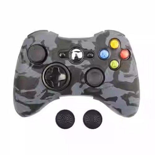Case Xbox360 Controller Camouflage Rubber Cover Shell Skin Thumb Grip ...