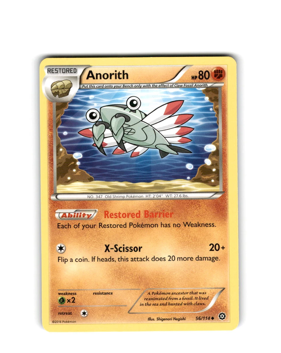 Anorith Pokemon Card