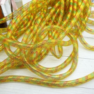10m Crystal Strip Elastic Mesh Tube Ribbon DIY Net Rope Jewelry Decors ...