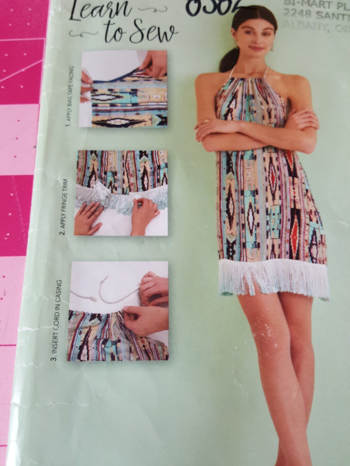 Simplicity Sewing Pattern Misses' Halter Dress in 2 Lengths Size XXS ...