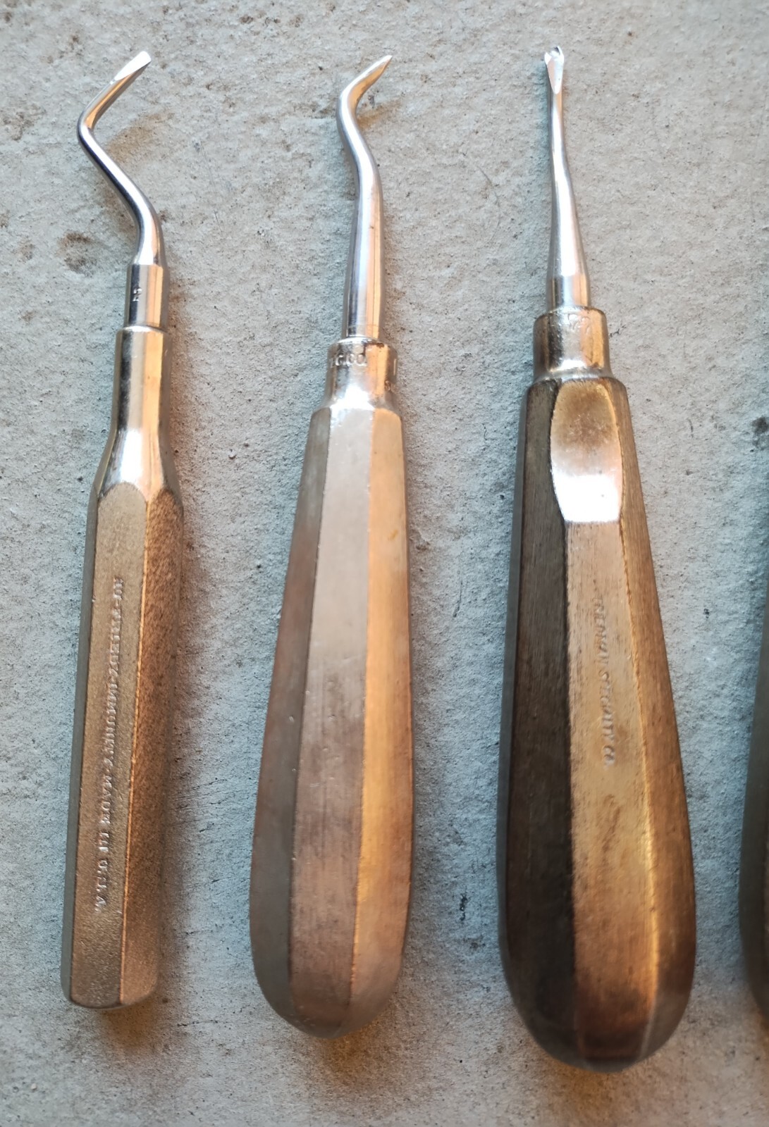 HU-FRIEDY & FRIEDMAN SINGLE END SURGICAL DENTAL ELEVATOR TOOLS LOT OF 7 ...