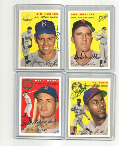 1954-54 topps ARCHIVES gold AUTO/signed CARD #18 WALT DROPO detroit ...